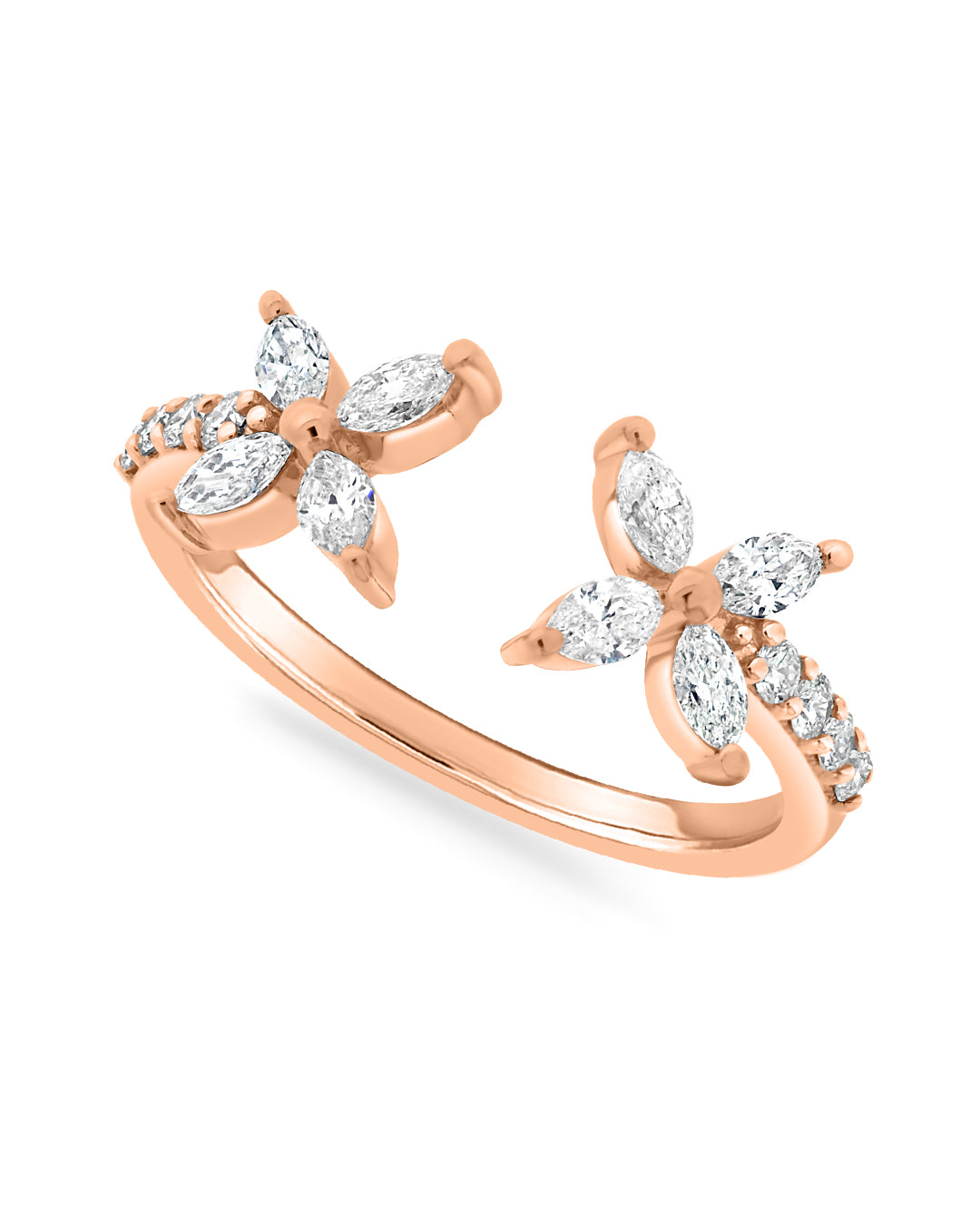 Fiona Flower Diamond Ring – LuxquisiteJewels